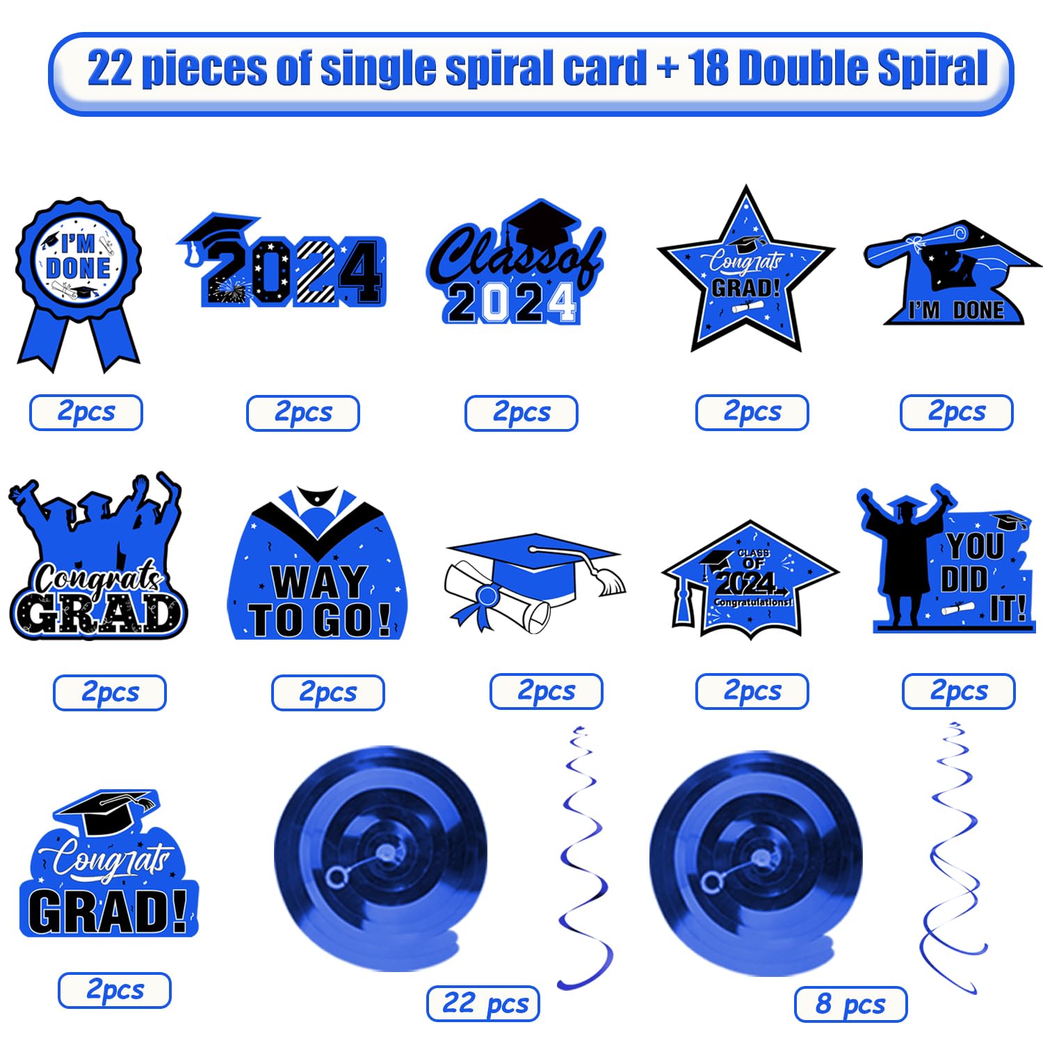 Snapklik.com : MGahyi 30 PCS Graduation Decorations Class Of 2024 ...