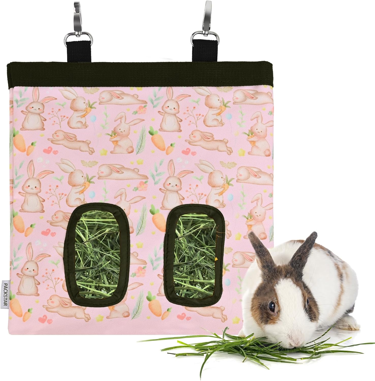 Amazon.com : PACKSTAR Rabbit Hay Feeder Bag,Rabbit Hay Feeder,Bunny Hay ...