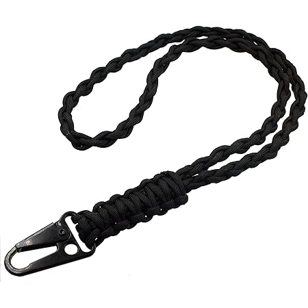 Amazon.com: BSGB 2PCS Paracord Lanyard Adjustable Neck Strap Keychain ...