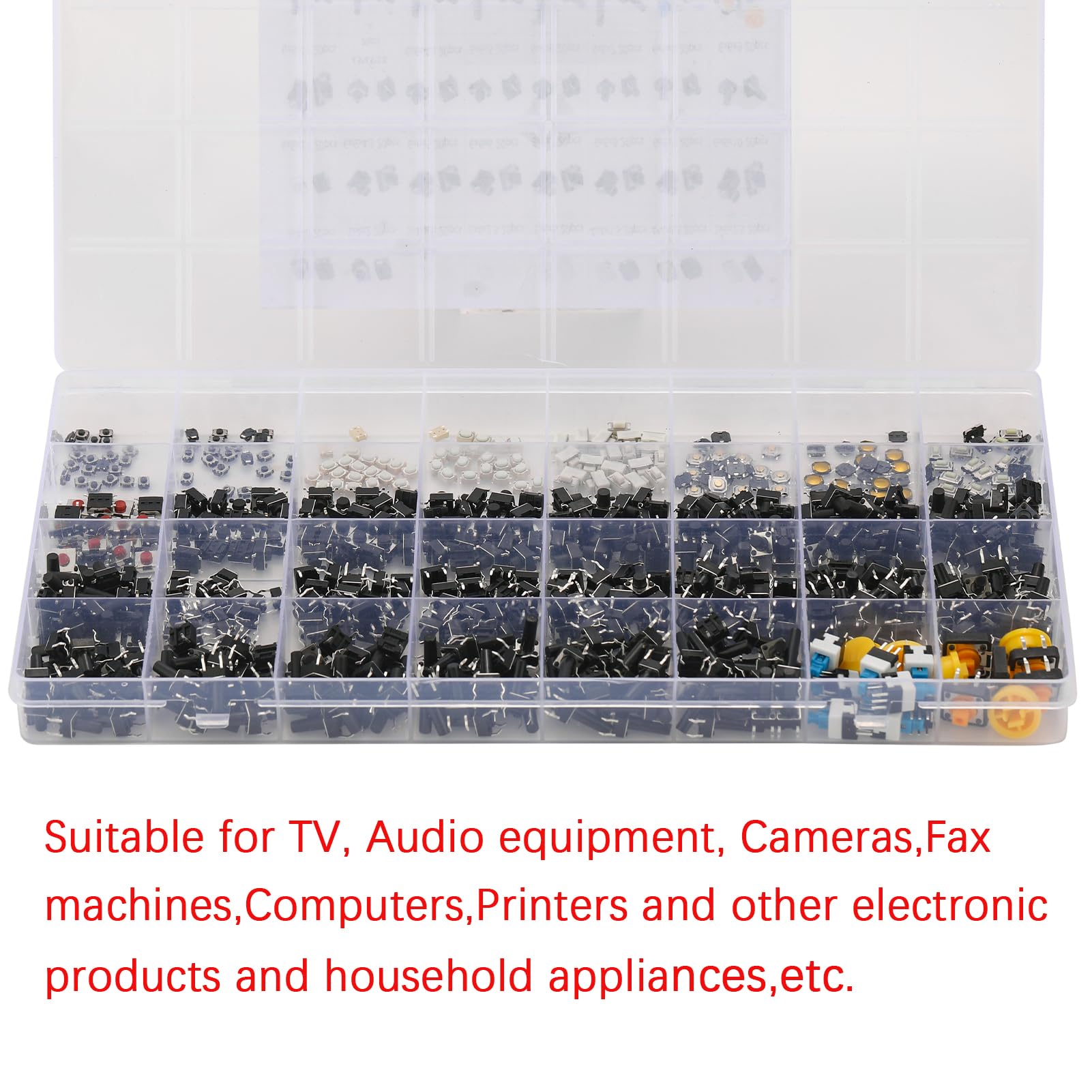 Snapklik.com : MOLENCE 620 PCS 32 Value Micro Momentary Tactile Push ...