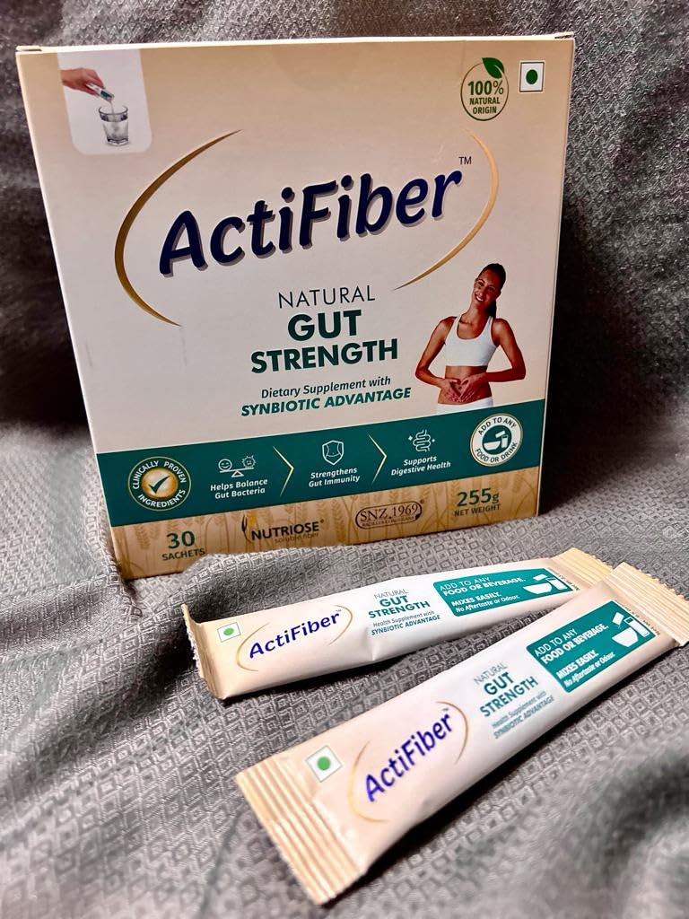 Actifiber Natural Gut Strength|Prebiotic & Probiotic Supplement powder ...