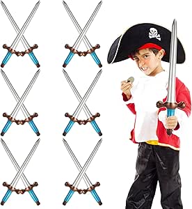LLMSIX 12PCS Inflatable Sword 24inch Inflatable Pirate Sword Pretend ...