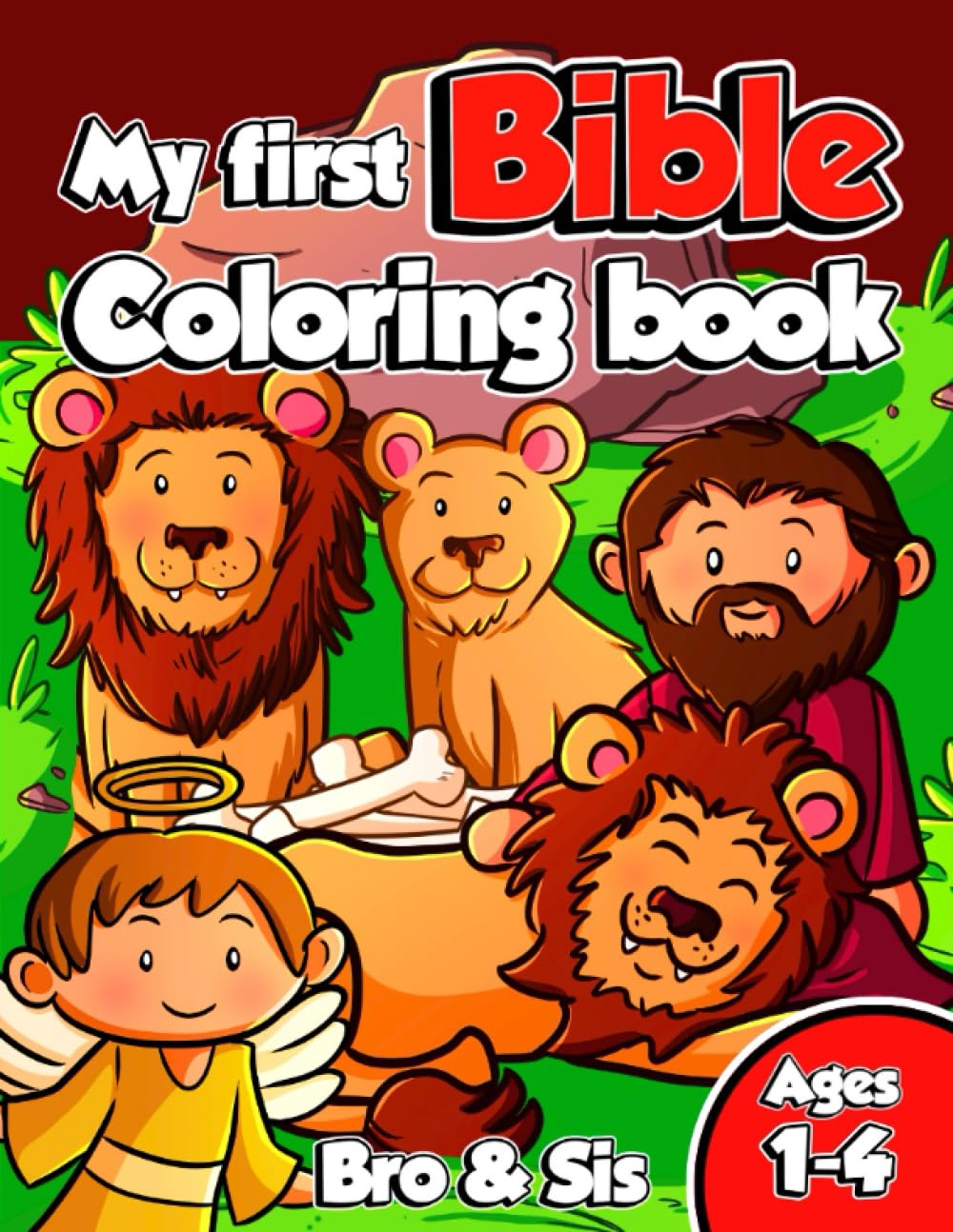 My First Bible Coloring Book: Simple Bible-themed Coloring Book for ...