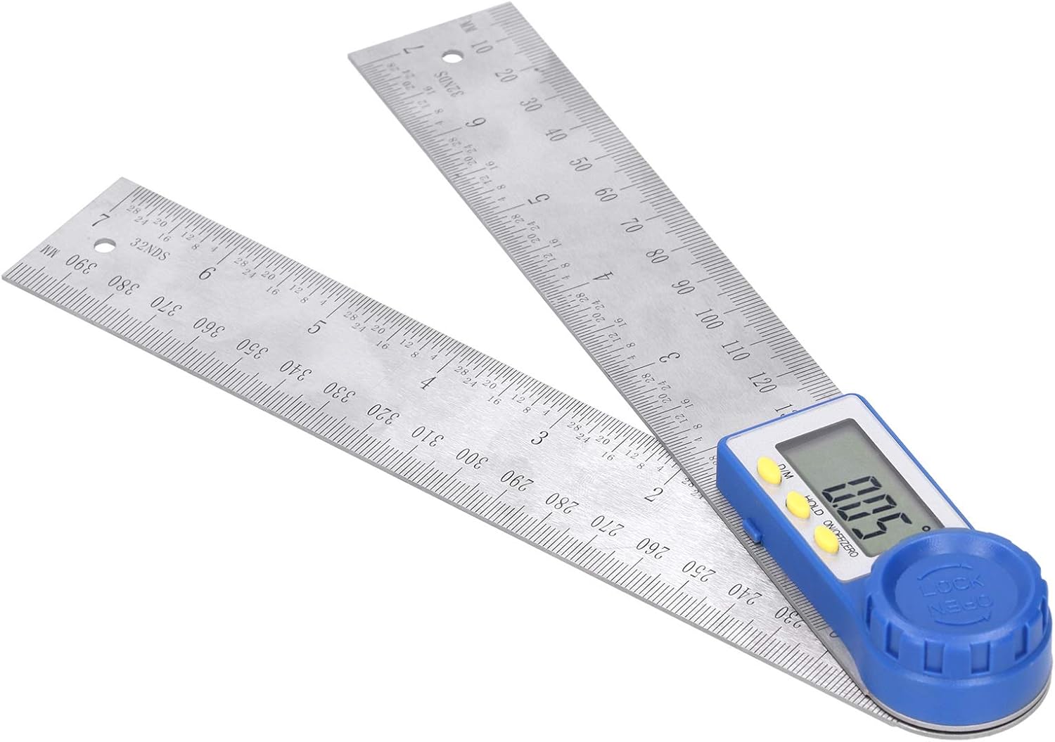 TenNuoDa 2 in 1 Digital Angle Ruler, Stainless Steel Universal Digital ...