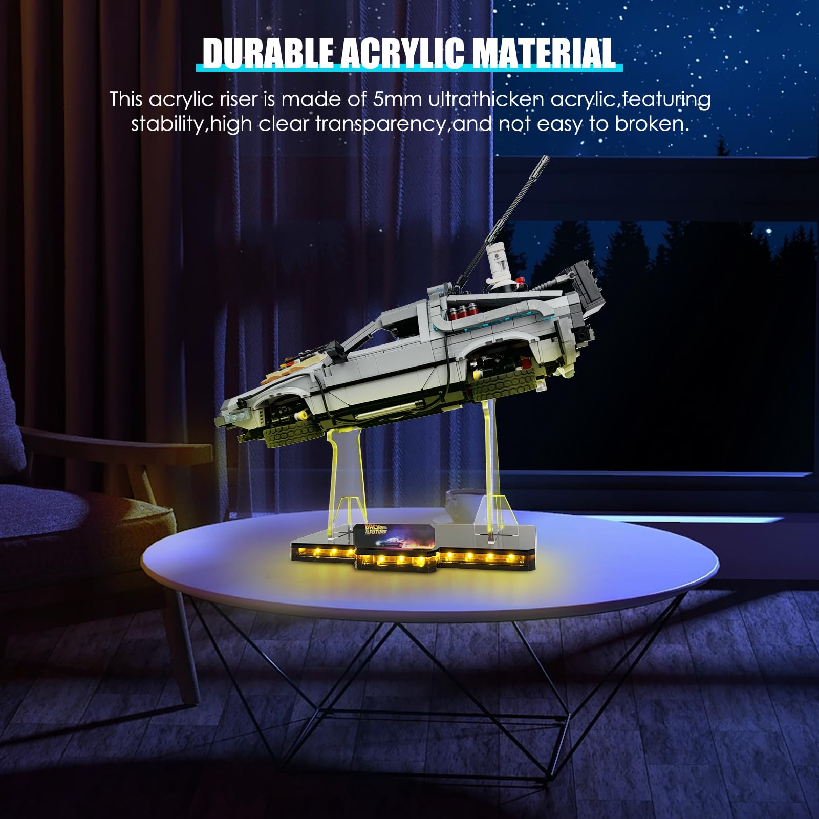 Snapklik.com : Light Up Acrylic Display Stand For Lego Back To The ...