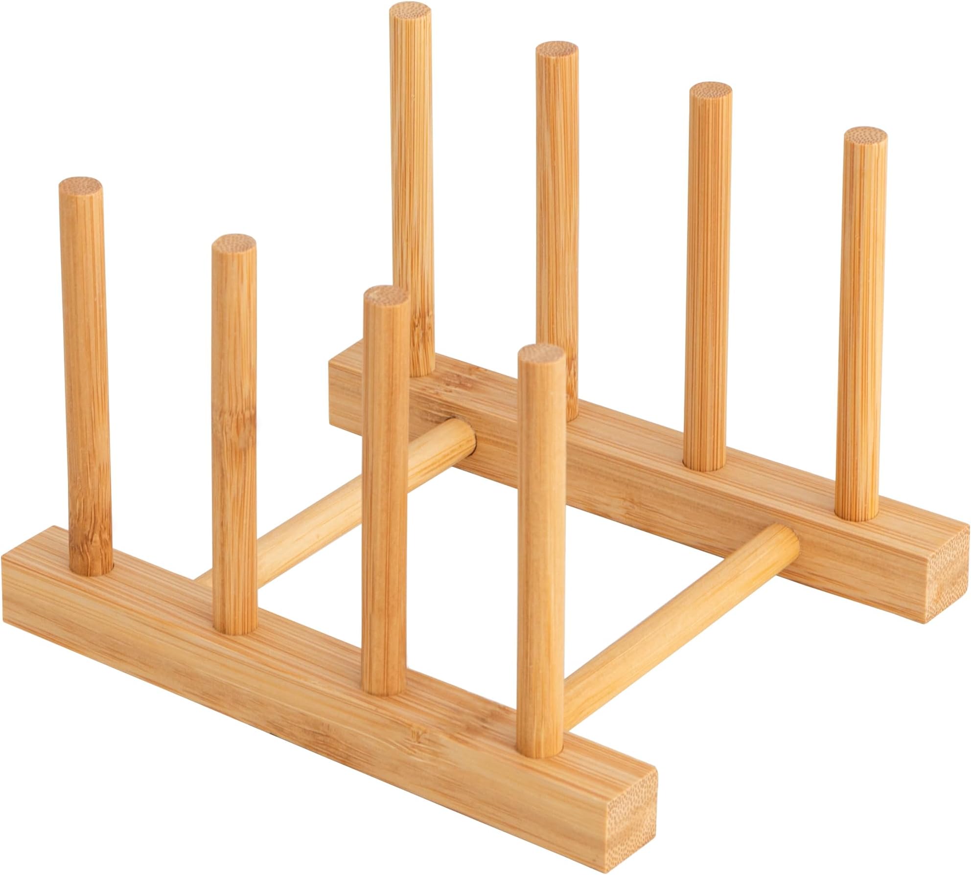 Amazon.com - Kunovo Bamboo Dish Rack,Pot lid/Plate/Cutting Board ...