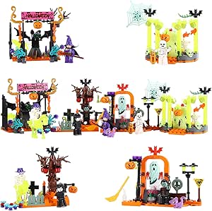 Amazon.com: Halloween Building Block Pack Horror Night Party B New ...