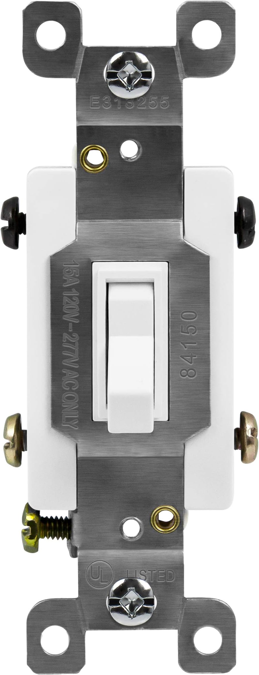 Leviton 54504-2I 15-Amp, 120/277-Volt, Toggle Framed 4-Way AC Quiet ...