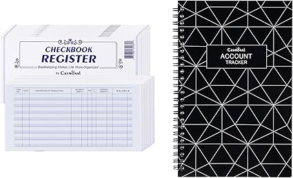 Amazon.com : A5 Checkbook Register, 20 Pack Check Registers : Office ...