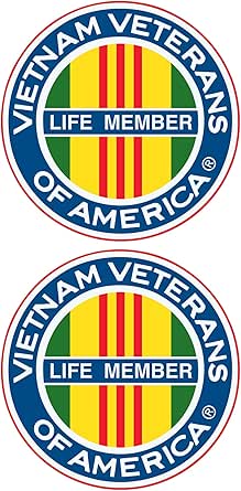 Amazon.com - MEDALS OF AMERICA EST. 1976 VVA Life Member Decal 3 Inch 2 ...