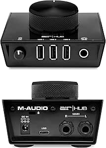 M-Audio AIR|HUB - USB / USB-C Desktop Audio Interface with Built-In 3 ...