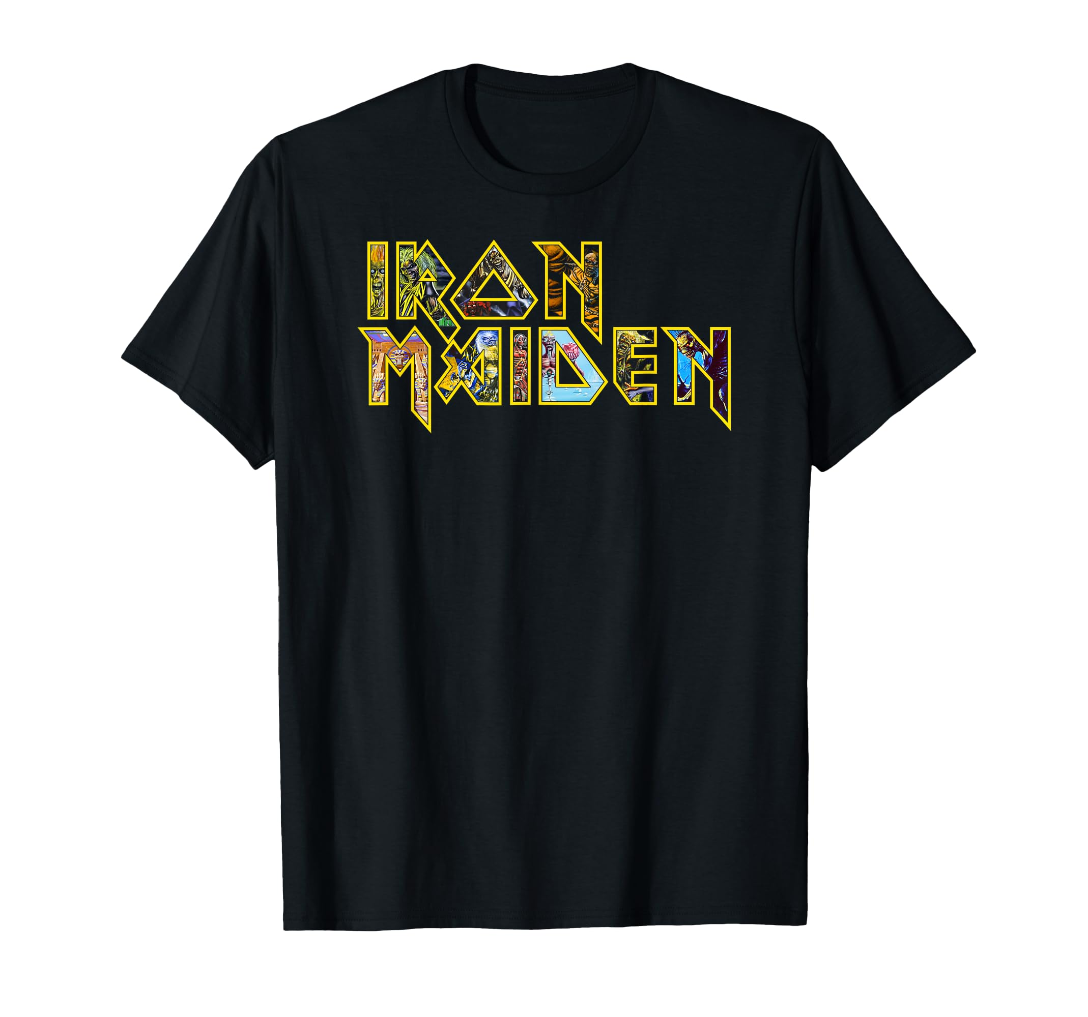 Amazon.com: Iron Maiden - Eddie Logo T-Shirt : Clothing, Shoes & Jewelry