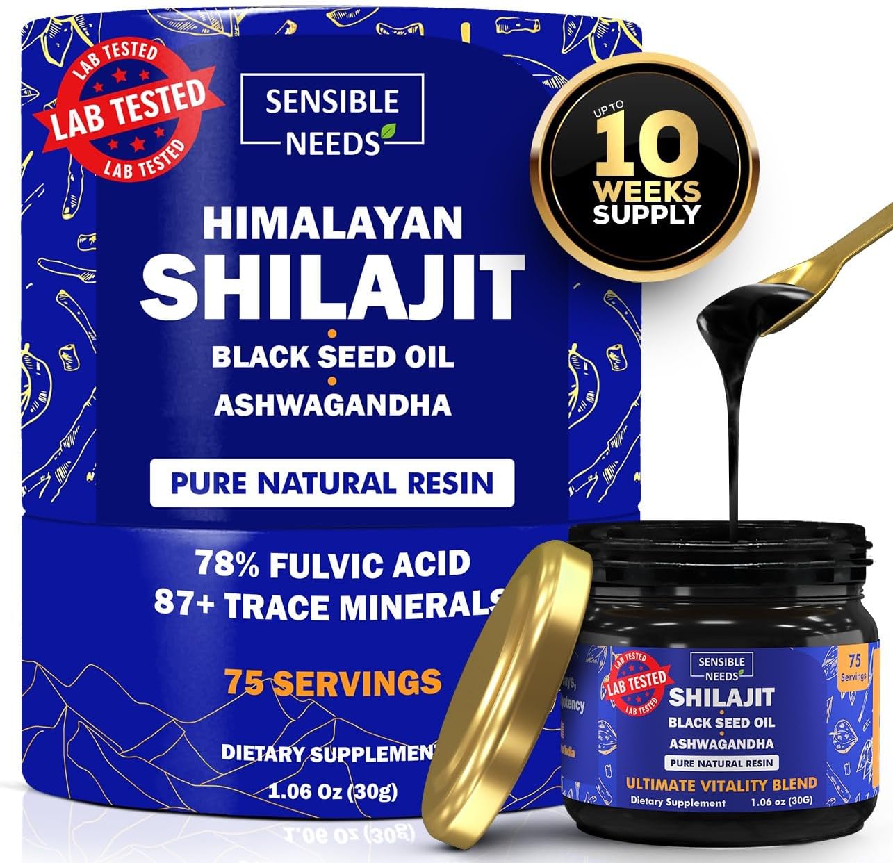Amazon.com: Pure Himalayan Shilajit Organic Resin Supplement, Shilajit for Men & Women with ...