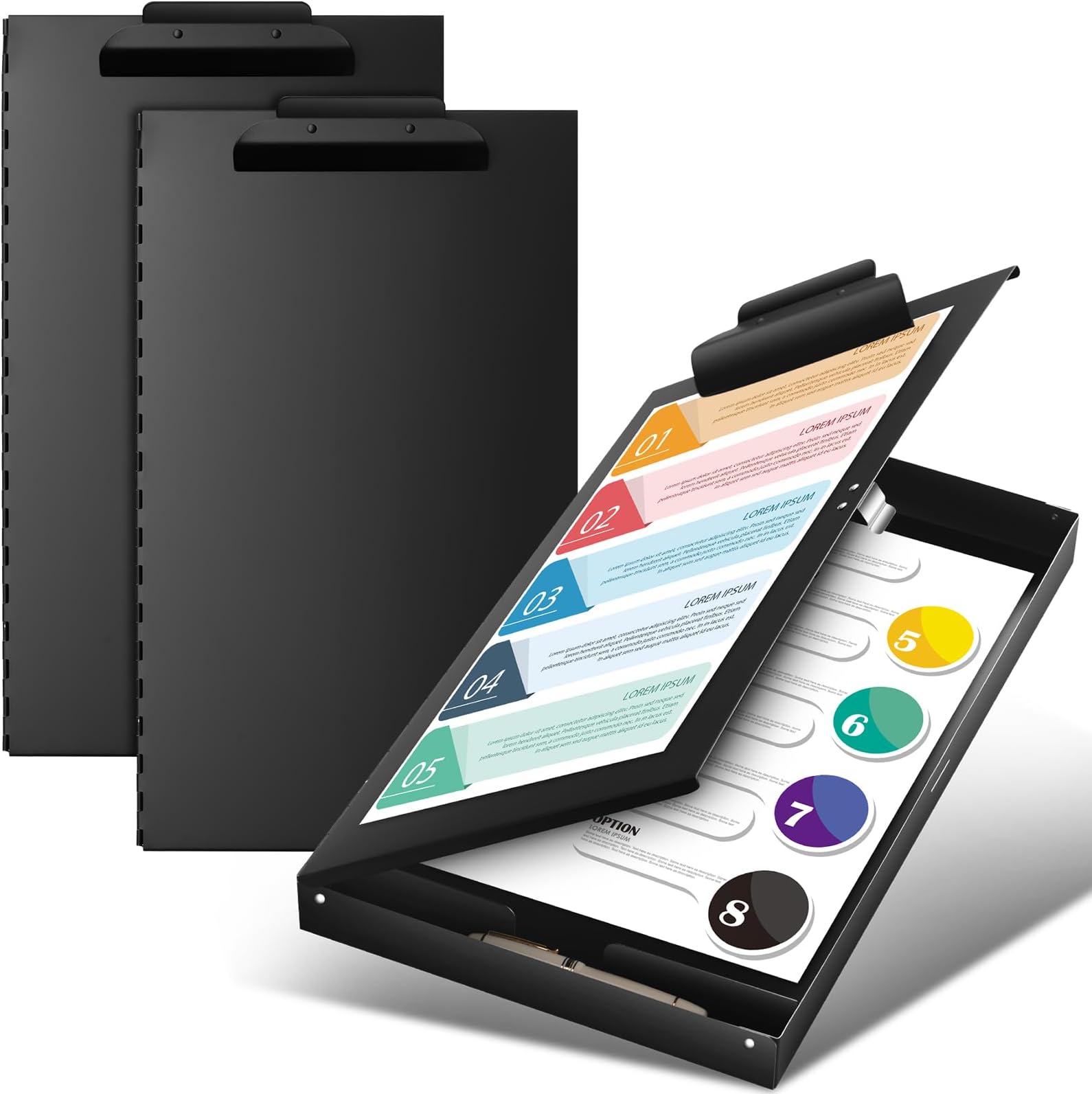 Amazon.com : Chivertion 2 Pcs 11 x 17 Inch Aluminum Clipboard with ...