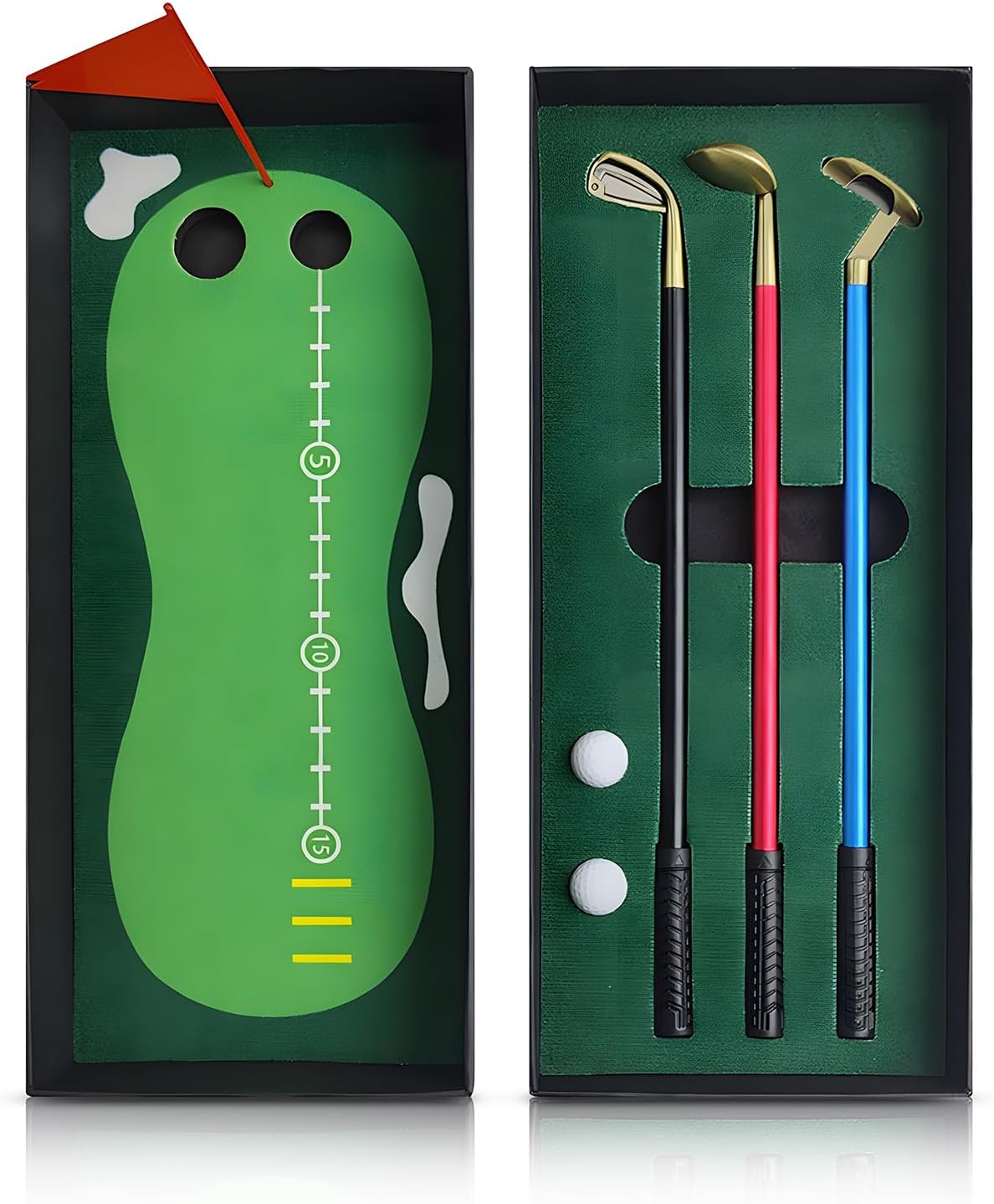 Upgraded Golf Pen Set, Mini Golf Set Green Driving Range with Golf Club ...