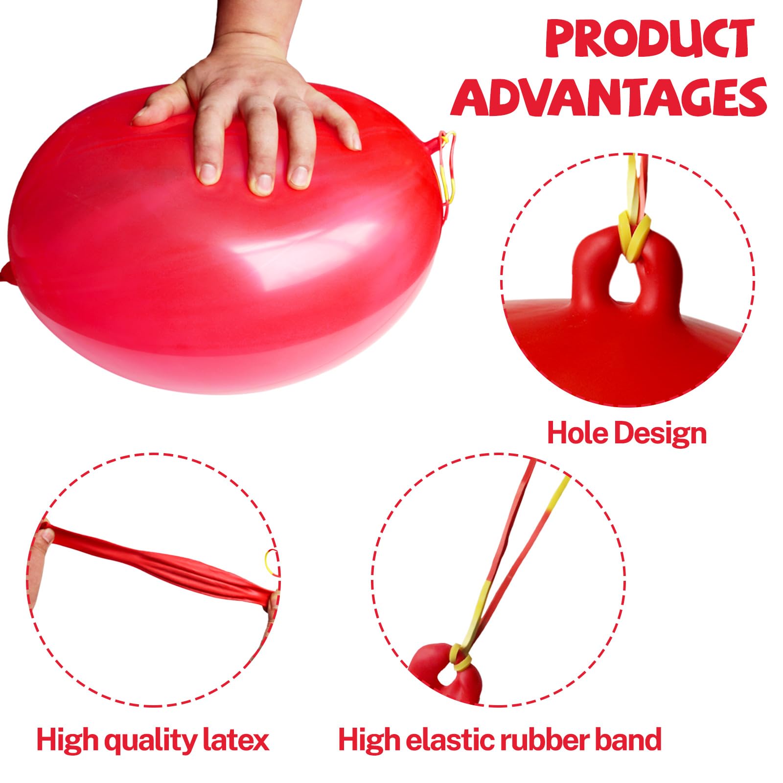 Snapklik.com : Punch Balloons Heavy Duty Party Favors For Kids, Bounce ...