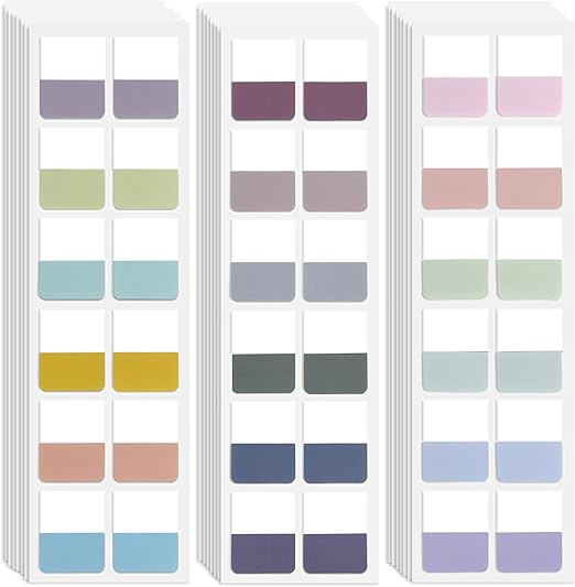Amazon.com : Potanro Sticky Book Tabs 360PCS Notebook Colorful Book ...
