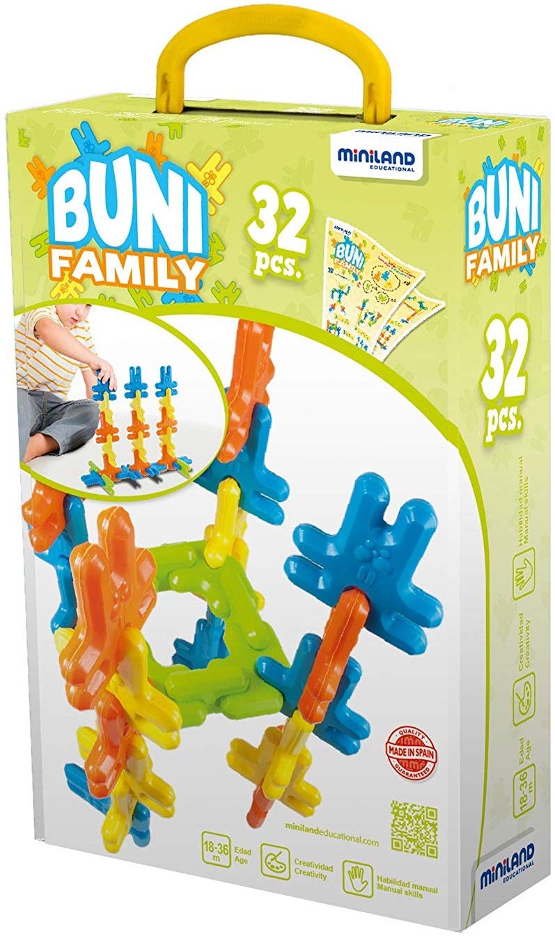 Miniland Miniland45225 Buni 32 Pieces, Multi-Color – BigaMart