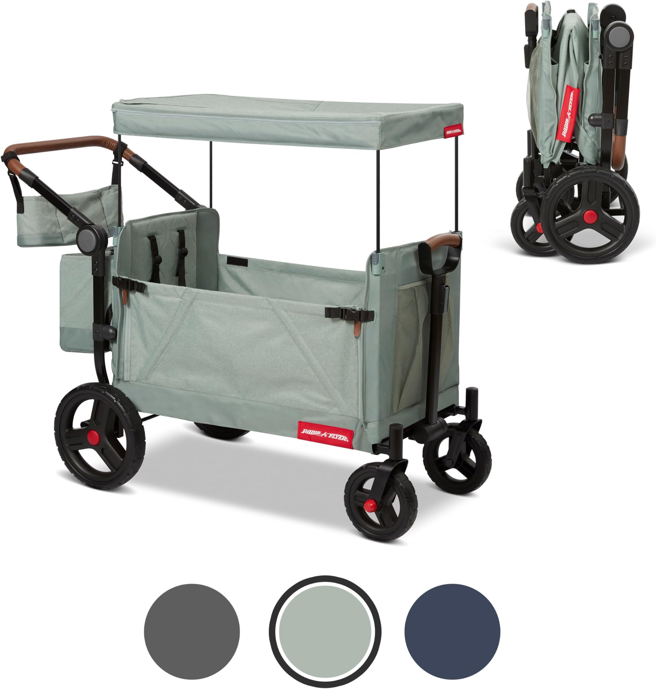 Amazon.com: Stroller Wagon for 2 Kids, Featuring 2 High Seat with 5 ...