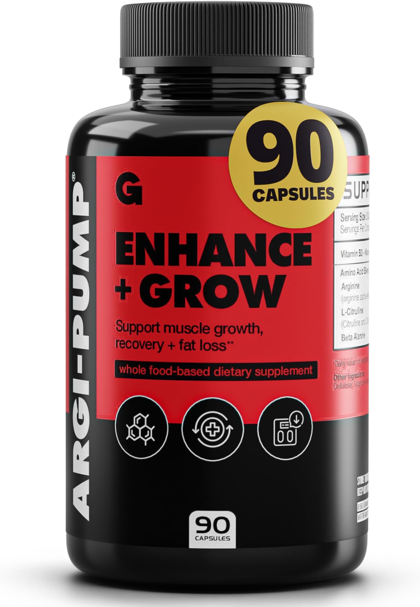 Amazon.com: Gains in Bulk L Arginine Amino Acids Supplement for Nitric ...