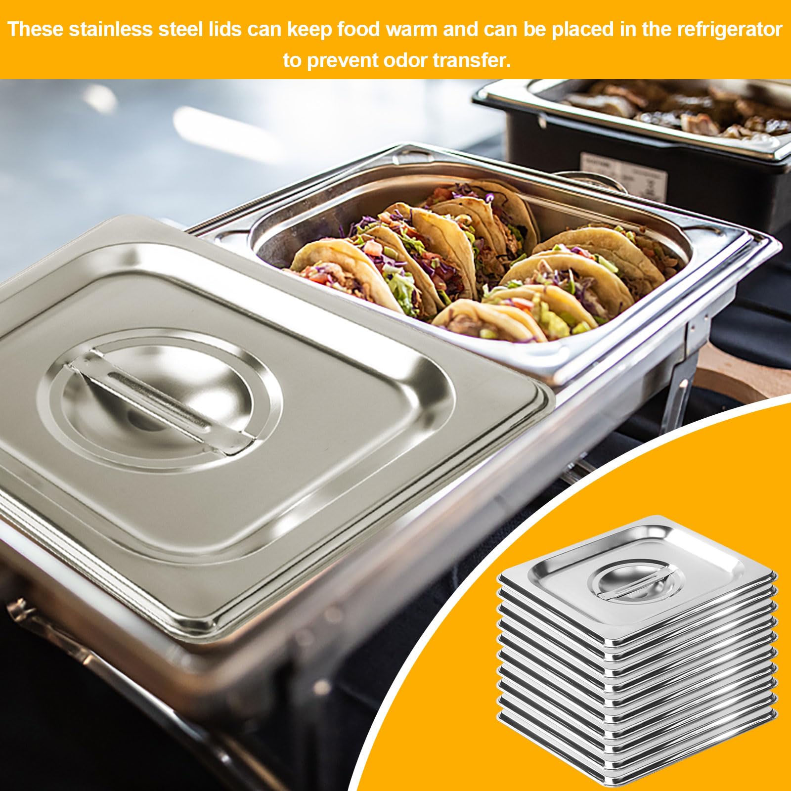 Steam Table Pan Lid WantJoin Steam Table Lids - 6 Pack Plain Cover For ...