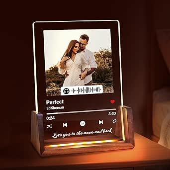 Amazon.com: Wucidici Custom Song Plaque with Photo, Personalized ...