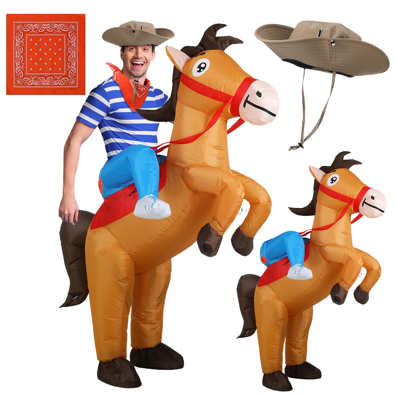 Amazon.com: Realspring 3 Pcs Adult Inflatable Costume Halloween ...