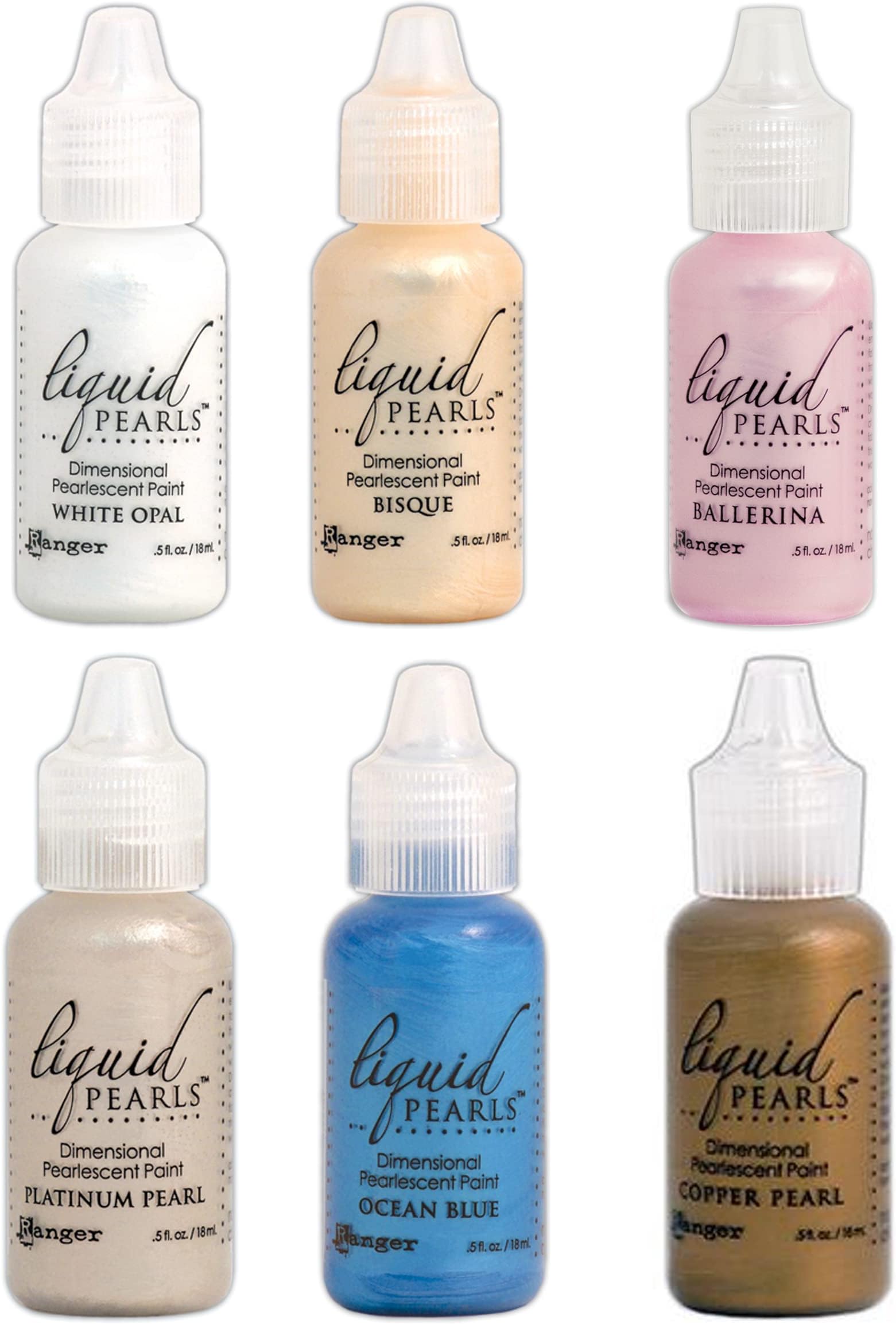 Amazon.com: Liquid Pearls Ranger Favorites - Bisque, Platinum, Opal ...