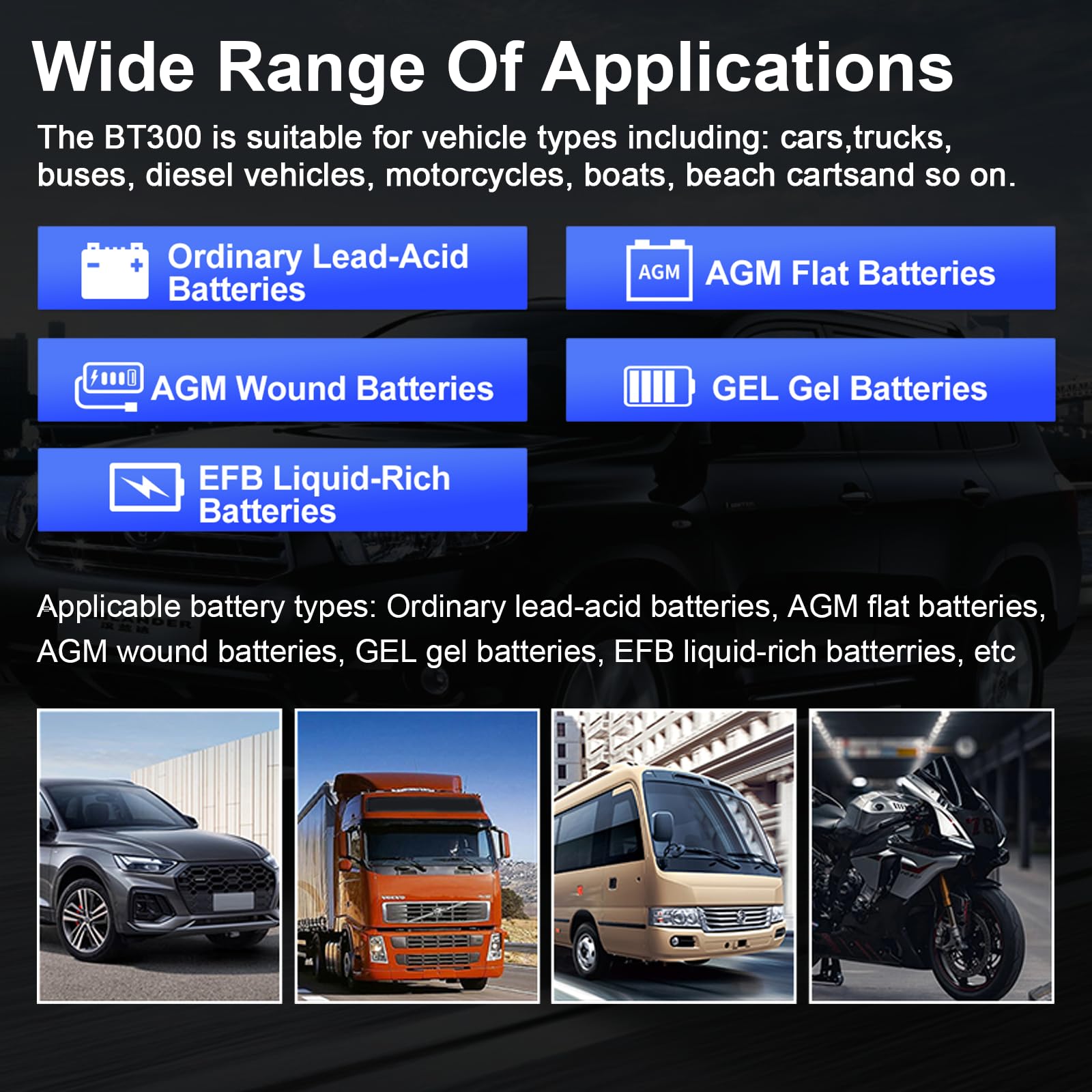 Snapklik.com : Car Battery Tester, Topdiag BT300 12V Automotive ...