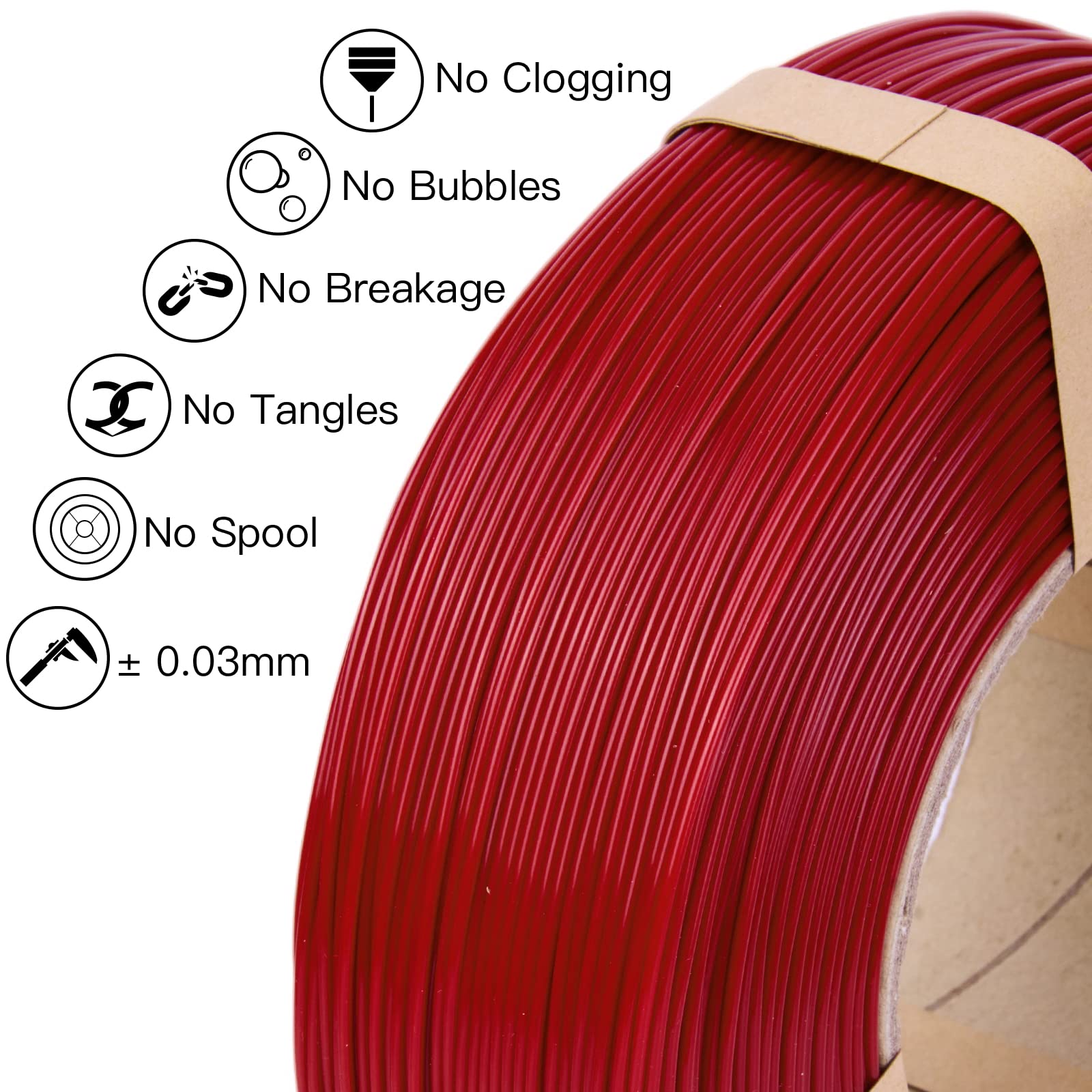 Snapklik.com : Micro Center Inland PLA+ Filament Refill 1.75mm, PLA Pro ...