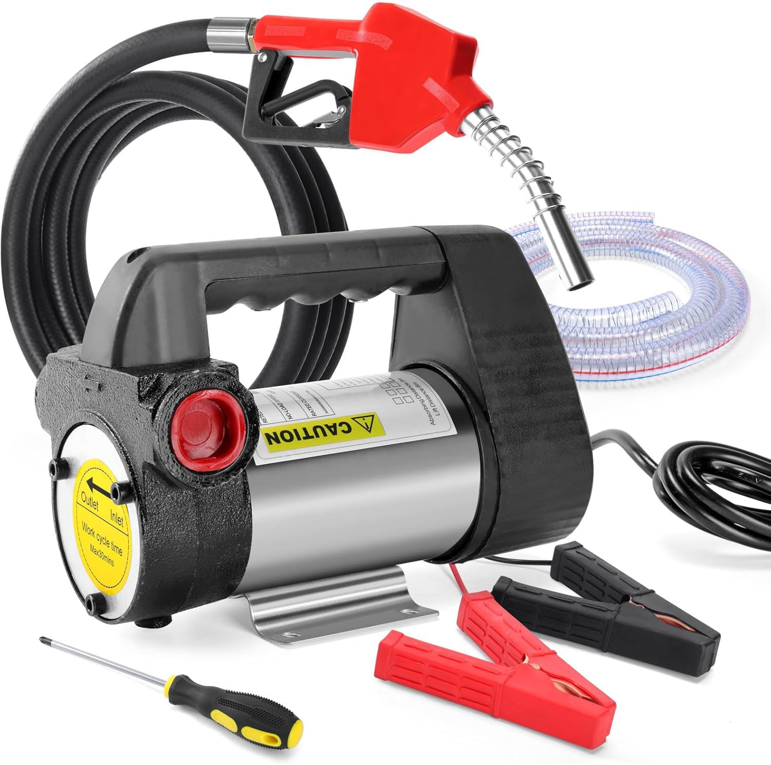 Snapklik.com : 12V DC Portable Electric Fuel Transfer Pump