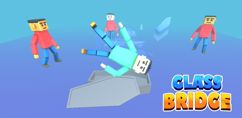 Blocky People Glass Bridge Challenge 3D Games -Jump and Fall Challenge ...