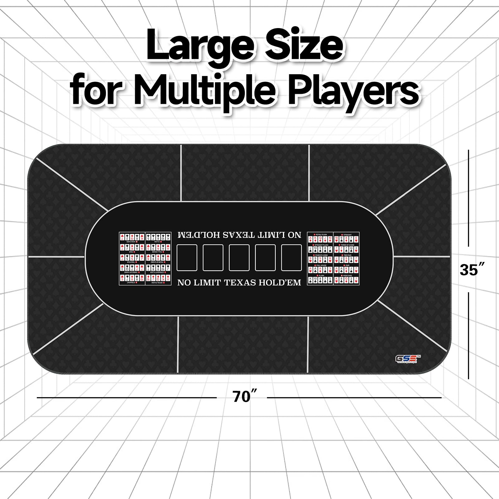 Snapklik.com : GSE Games & Sports Expert Co Texas Holdem Poker Tabletop ...