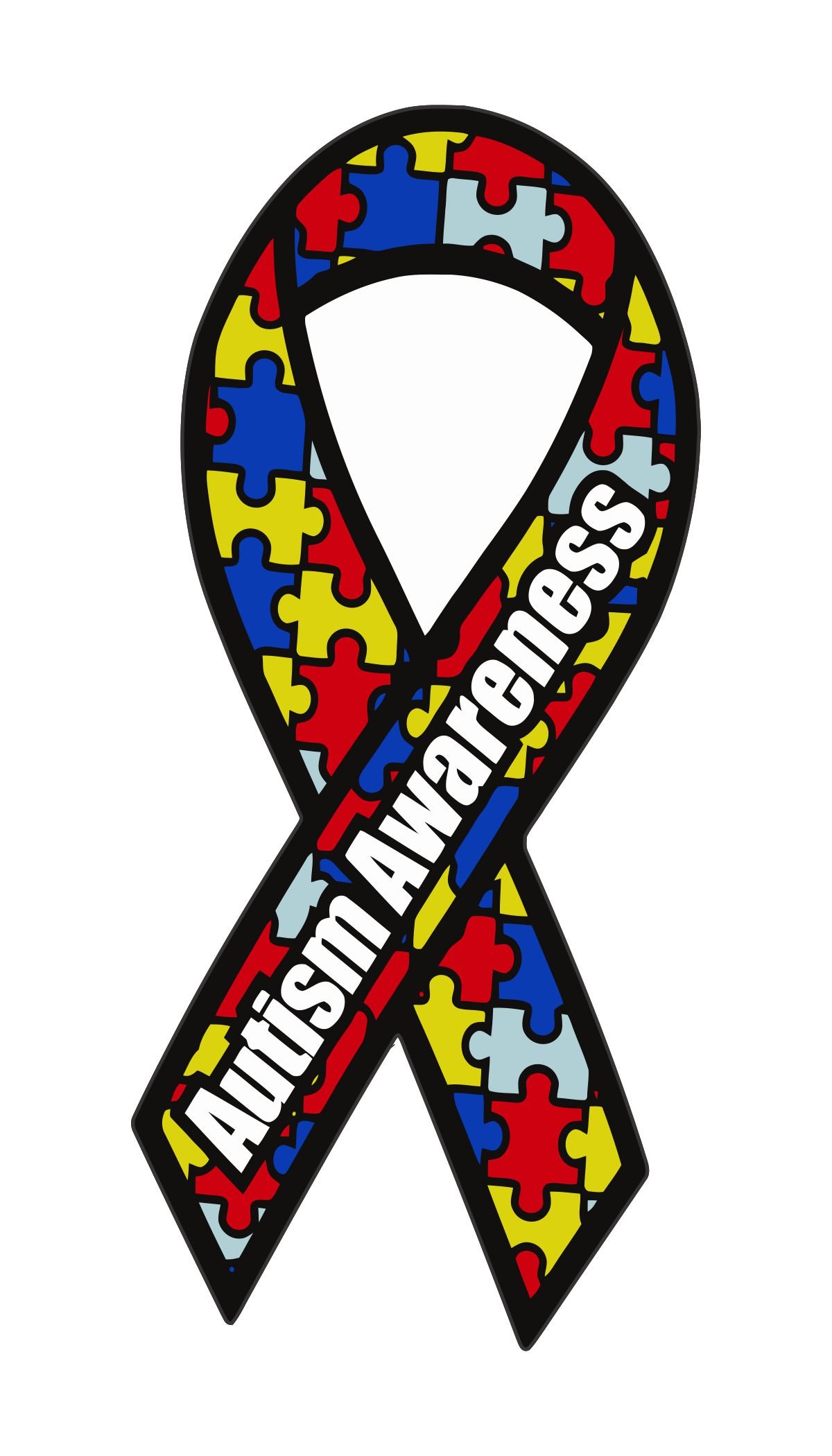 Amazon.com - Autism Awareness Ribbon Car Bumper Sticker 3" X 6"