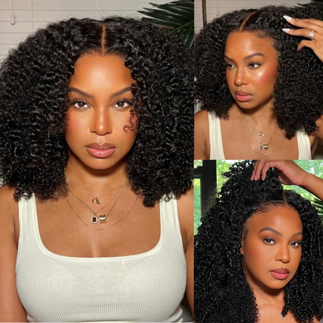 Amazon.com : Nadula Bye Bye Knots Glueless Wig Kinky Curly 7x5 ...