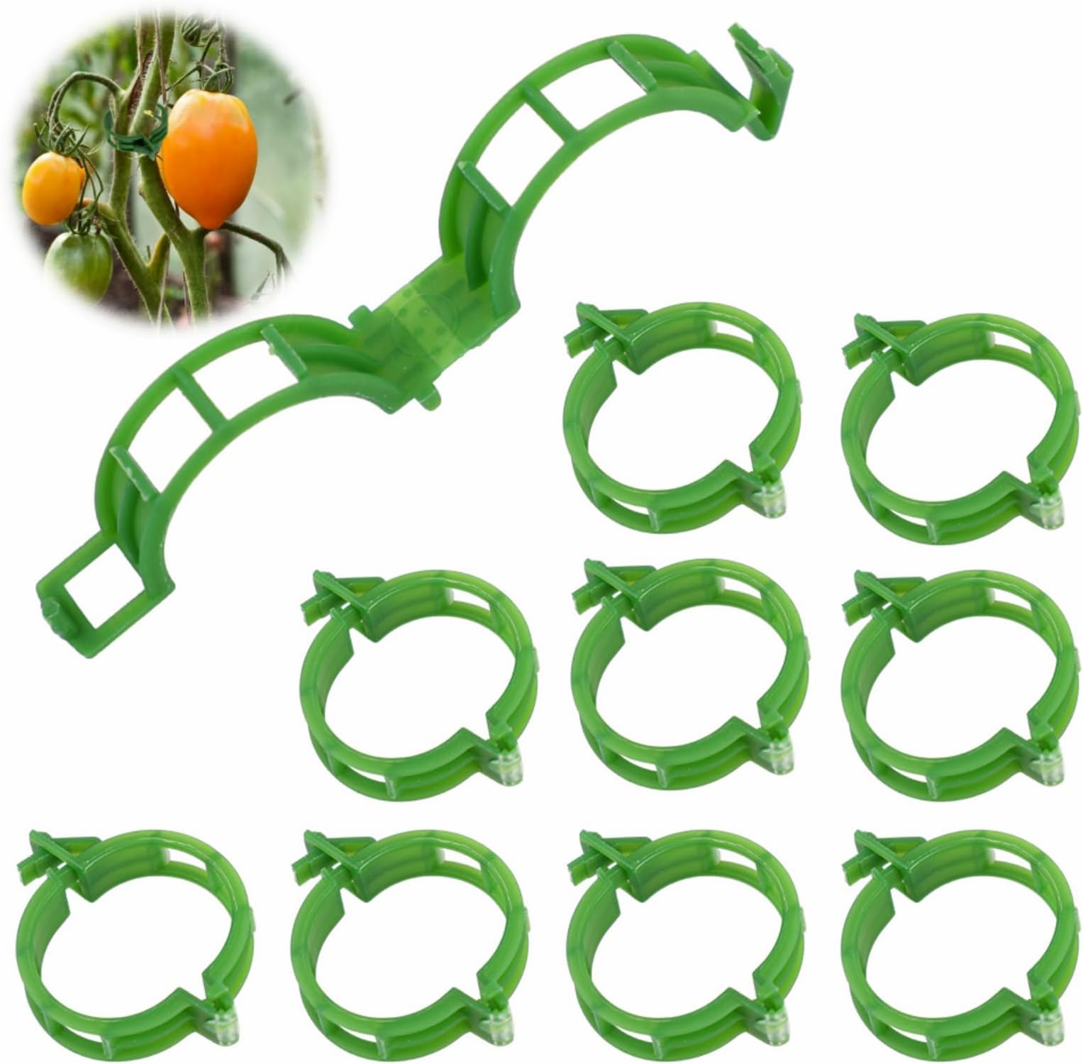 Plant Support Clips,100 Pcs Tomato Plant Support Clips for Garden Vine ...