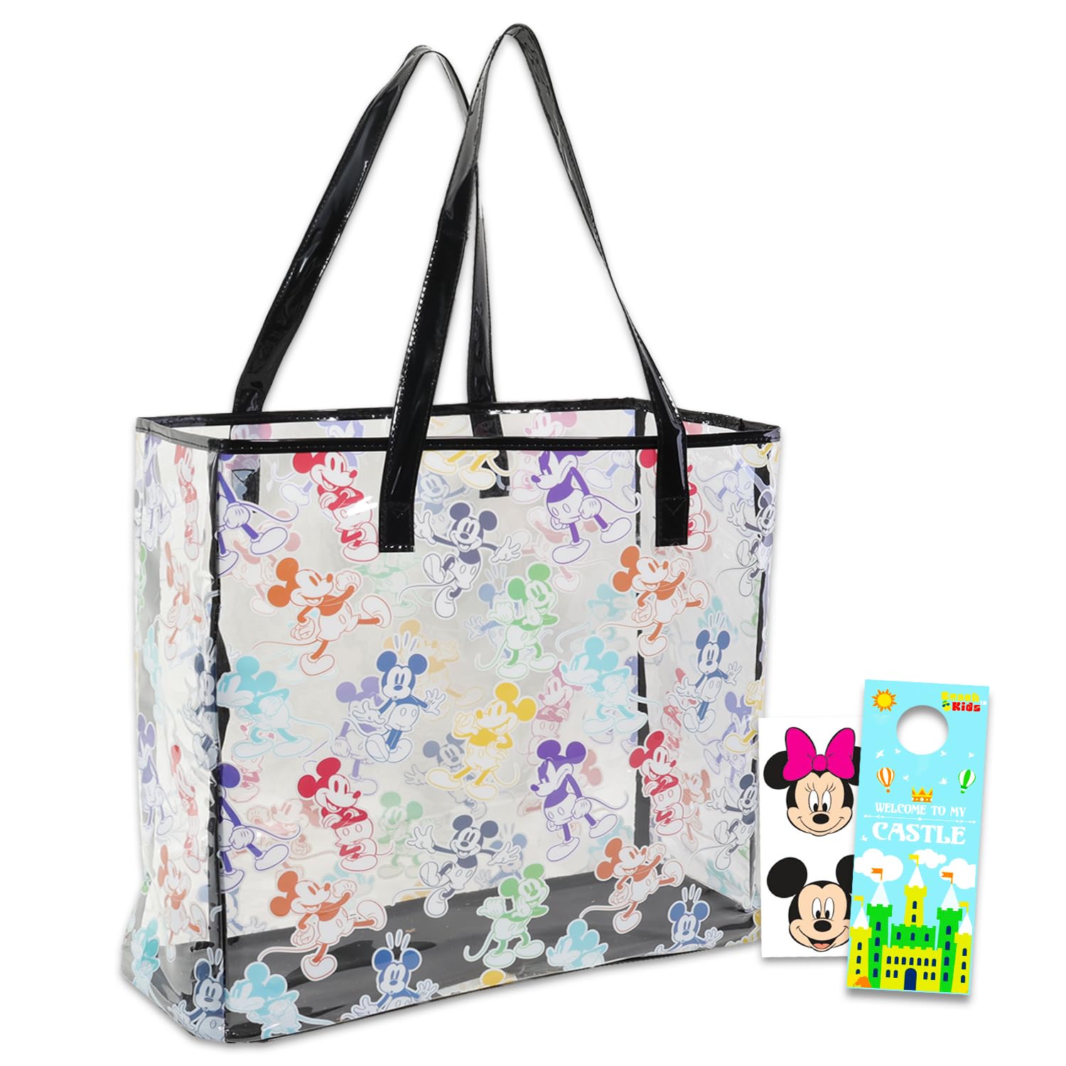 Amazon.com: Mickey Mouse Clear Tote Bag - Bundle with Clear Mickey ...