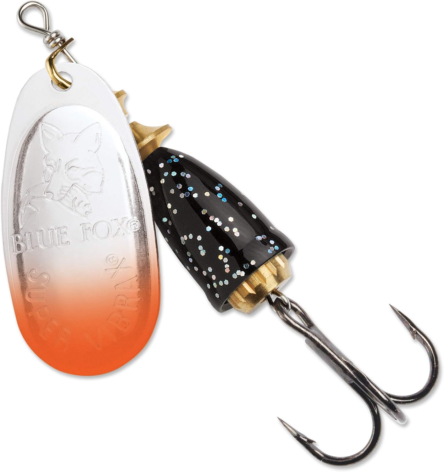Amazon.com : Blue Fox Super Vibrax Classic Spinner - Red Tip Silver - 3 ...