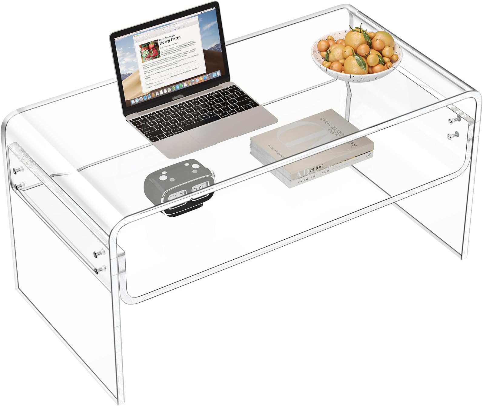 Amazon.com: Deco 79 Aluminum Metal Living Room Coffee Table Melting ...