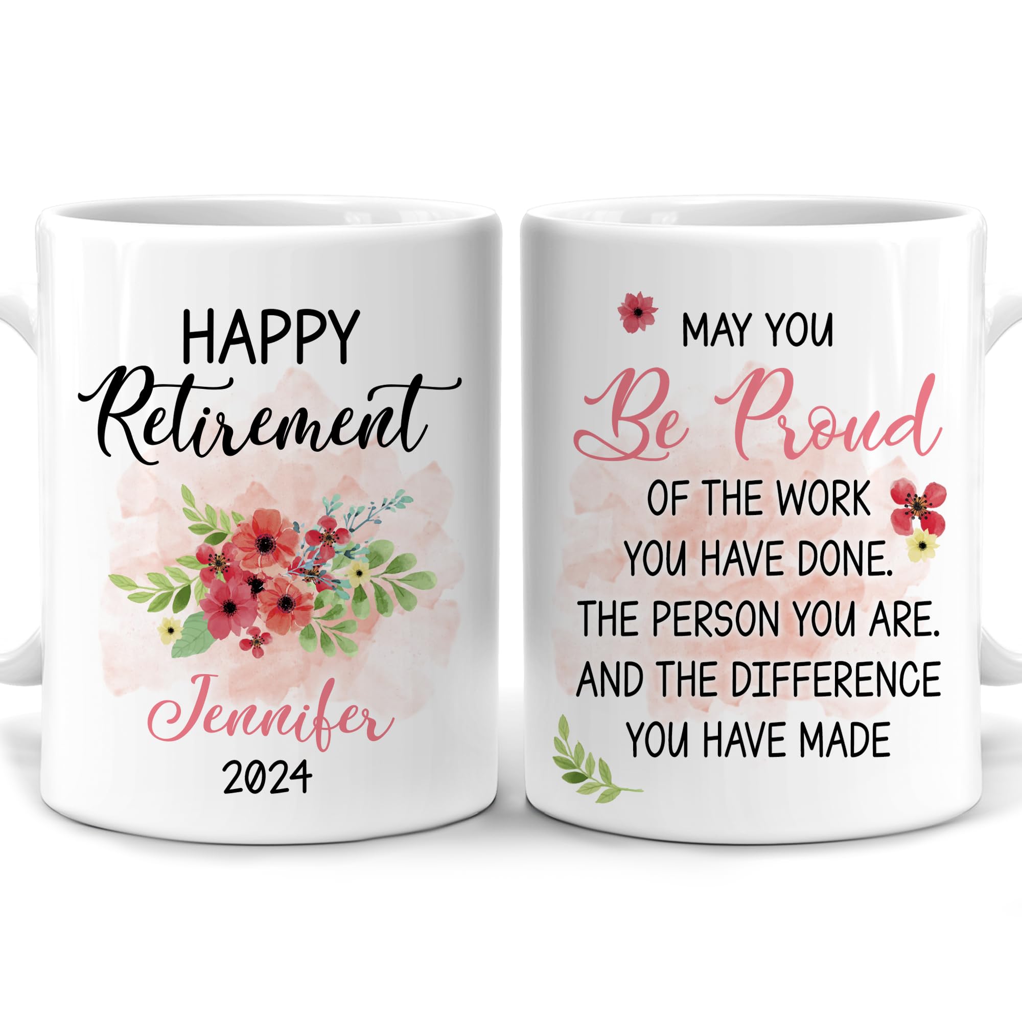 Amazon.com: FOXCORNER Personalized Retirement 2025 Mug - Happy ...