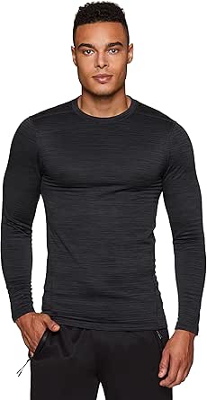 RBX Active Men's Athletic Performance Long Sleeve Crew Neck Fleece ...