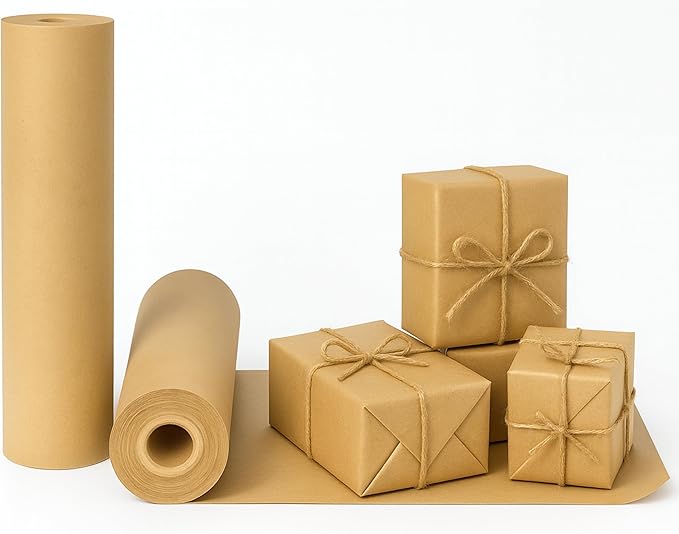 Brown Kraft Paper Roll 500mm x 20m - 2 Roll - Multipurpose Wrapping and ...