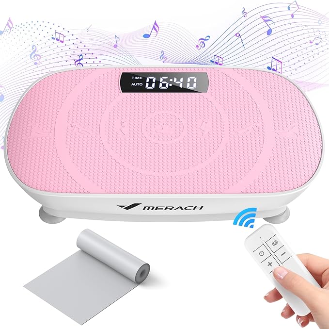 MERACH Vibration Plate Exercise Machine, Whole Body Workout Equipment ...