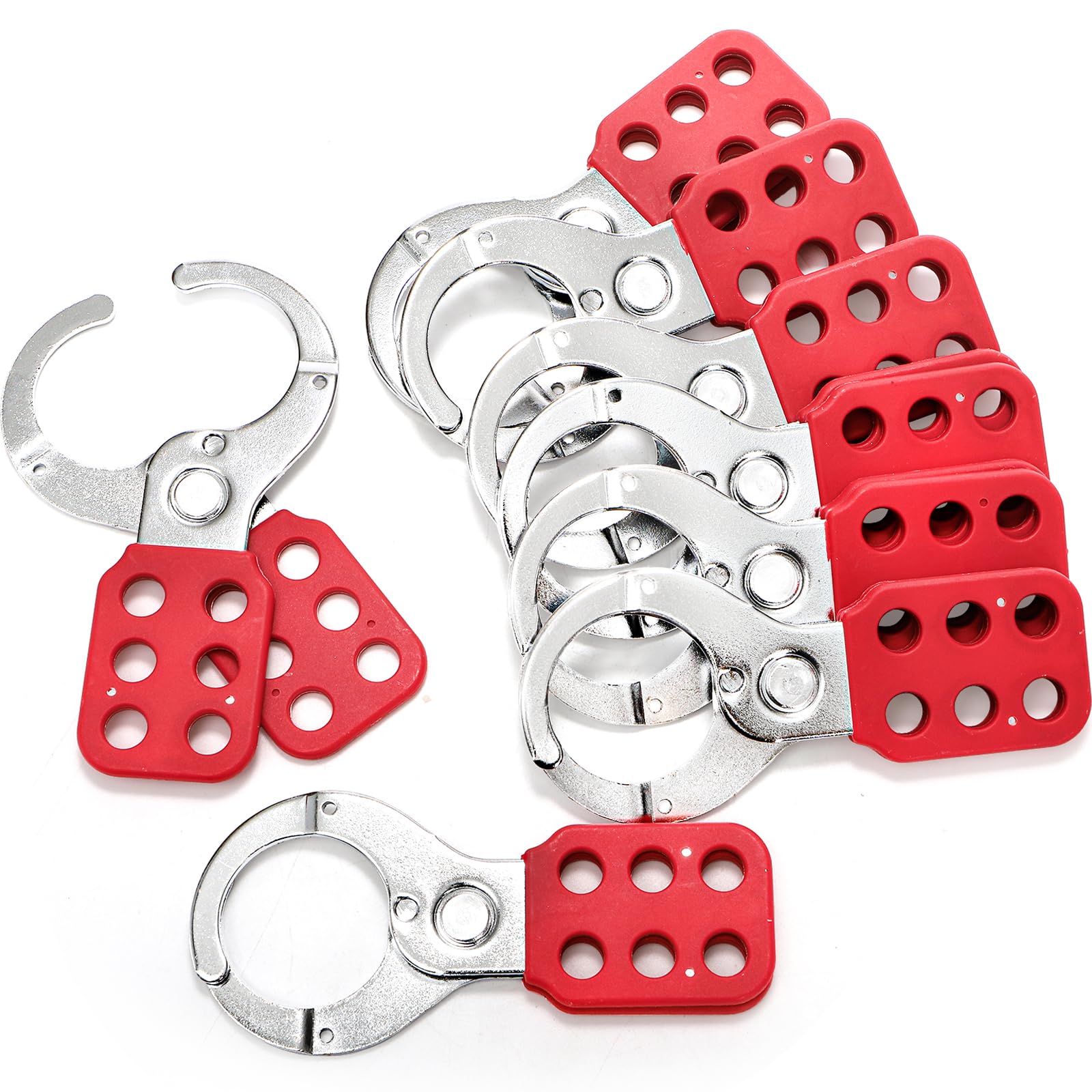 WUWEOT 8 Pack Lockout Tagout Hasp, 1-1/2" Tamper-Proof Padlock Hasp ...