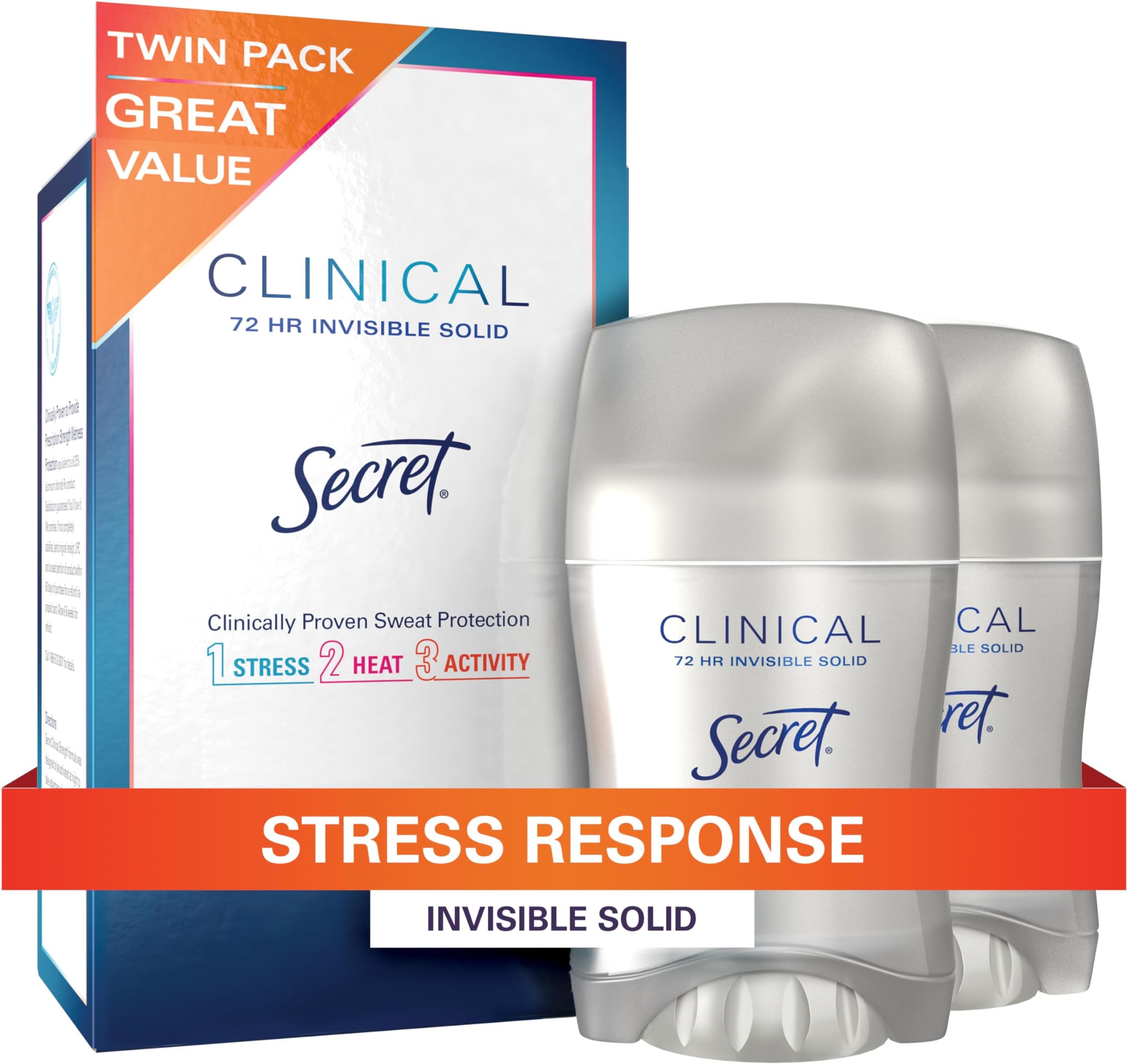 Amazon.com : Secret Deodorant and Antiperspirant Clinical Strength for ...