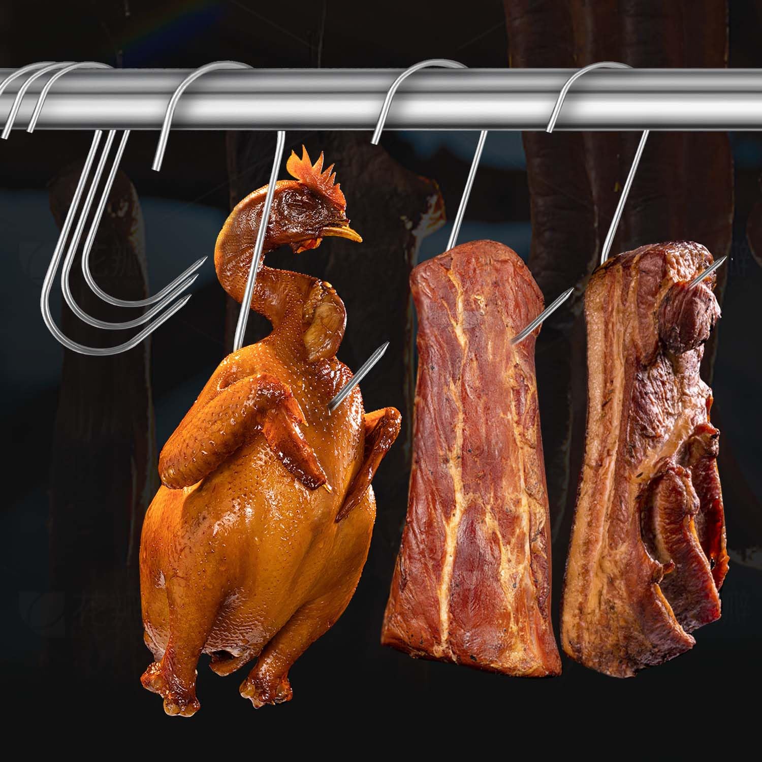 Hanging Meat Hooks Smoke & Meat Hooks – Vuur & Rook