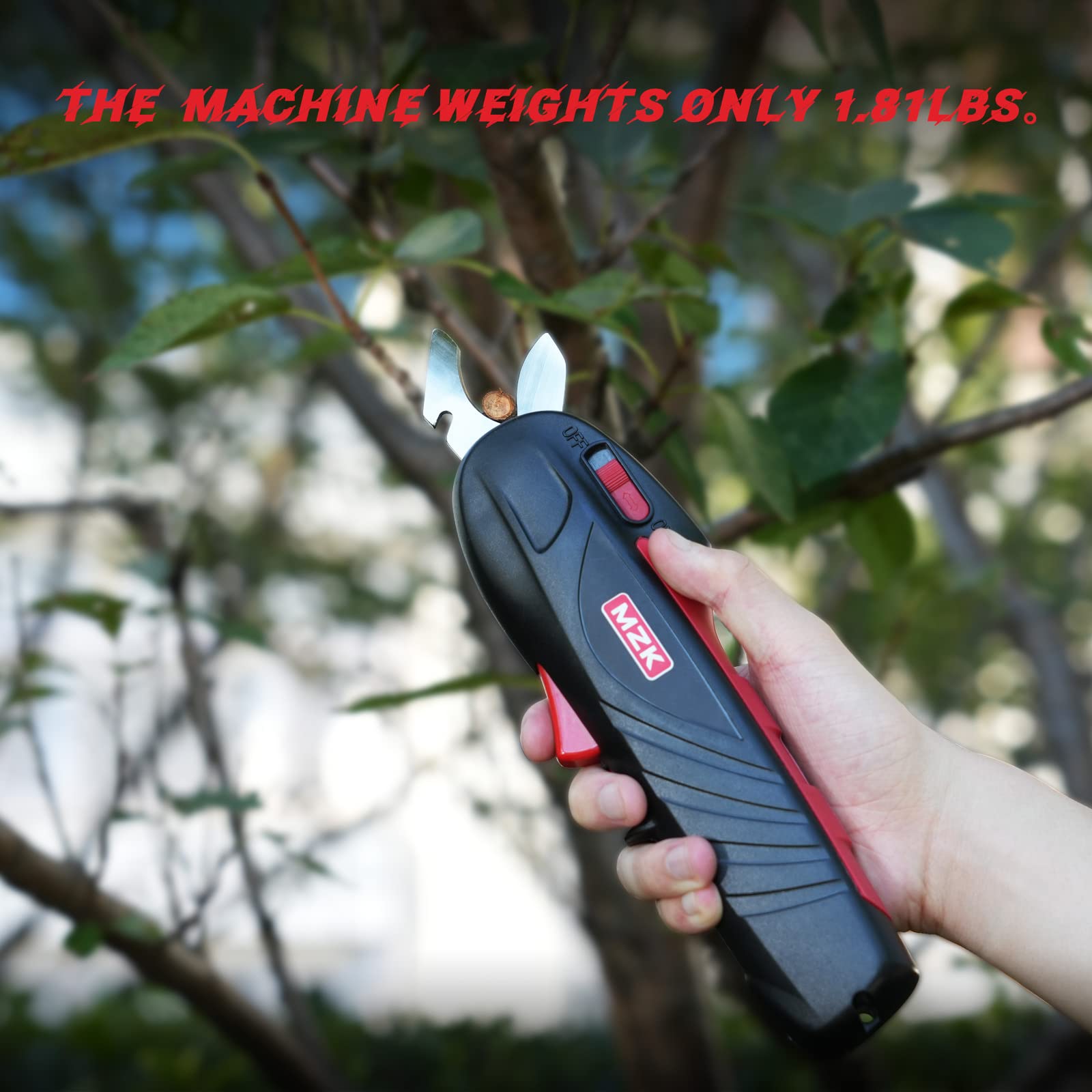 Snapklik.com : MZK Professional Cordless Electric Pruning Shears 72V ...