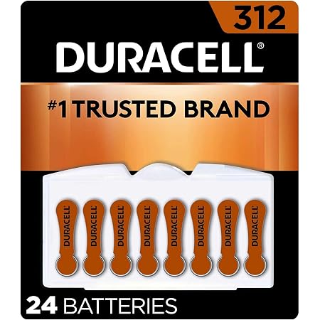 Amazon.com: Energizer Size 312 Hearing Aid Batteries, EZ Turn & Lock ...