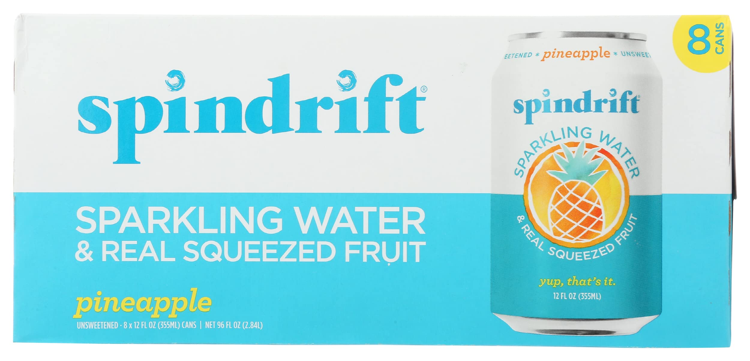 Snapklik.com : SPINDRIFT Pineapple Sparkling Water, 12 FZ