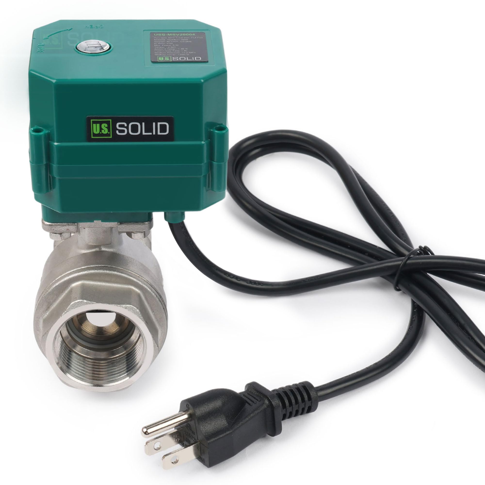 1 Normally Open Ball Valve 9-24v Ac Dc Stainless Steel 1" Motorized ...